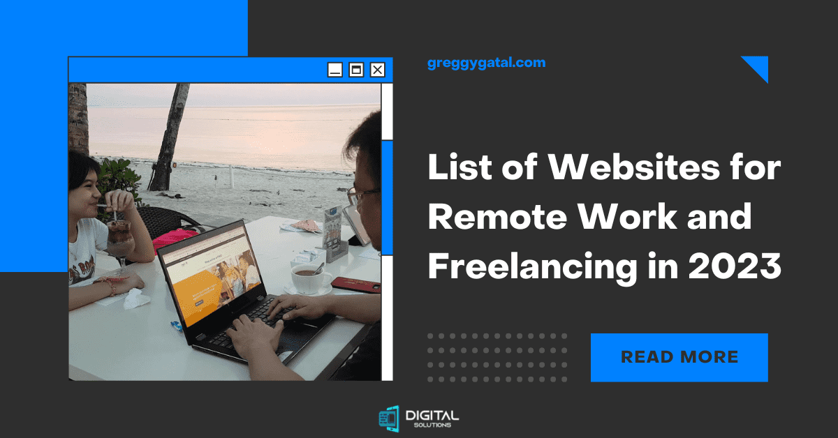 List of Websites for Remote Work and Freelancing