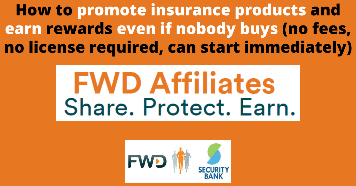 Affiliate Program of FWD Insurance Philippines