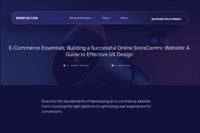 E-Commerce Essentials: Building a Successful Online Store