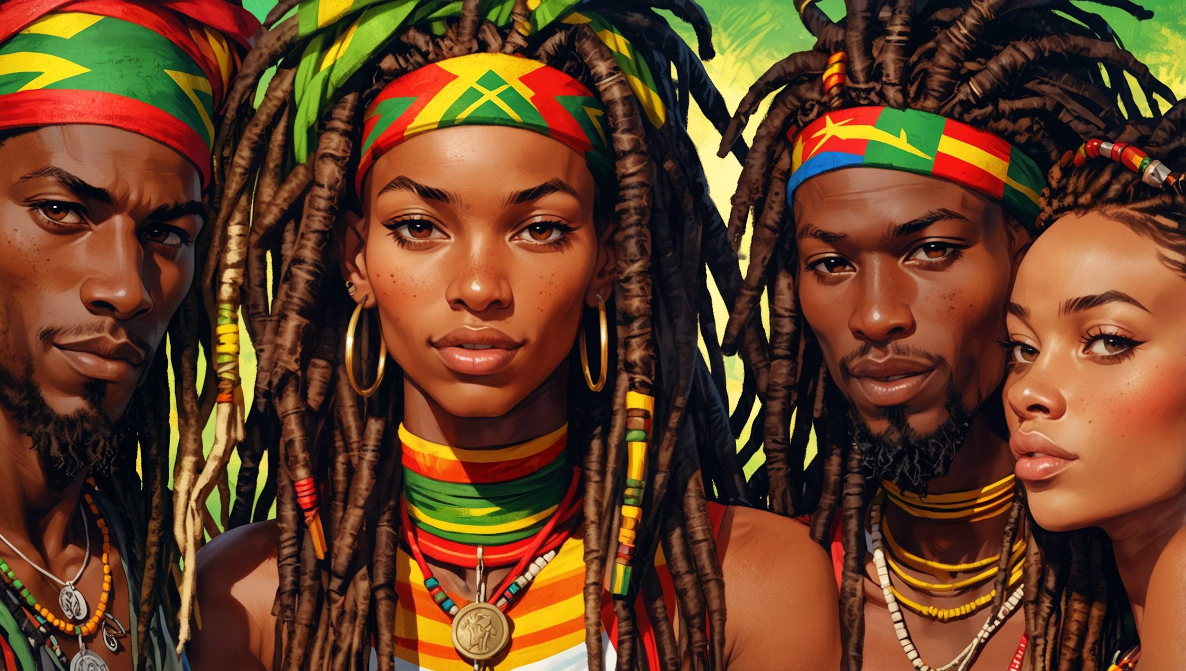 Reggae Dread Vibrant Embrace of Culture Style
